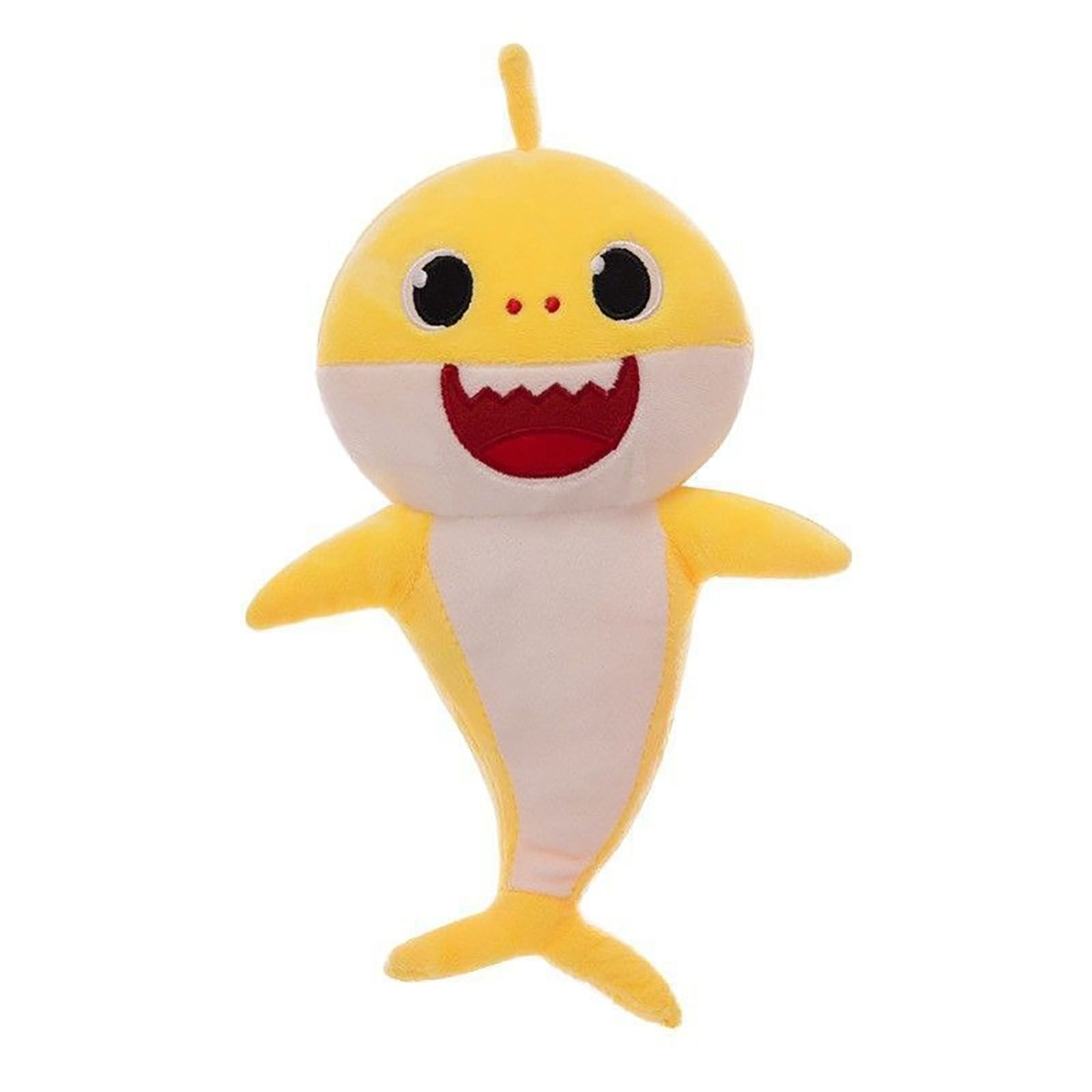 Musical Singing LED Cute Plush Toy 11.8 Inch Yellow Baby Shark Doll ...