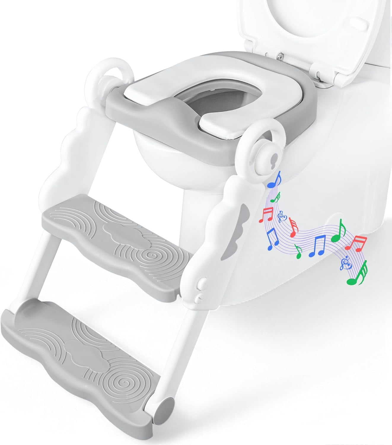 Musical & Sound Toddler Potty Training Seat w/Step Stool Ladder ...