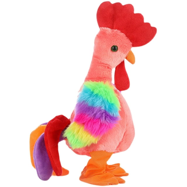 Musical Squawking Chicken Toy Singing Dancing Plush Rooster Electric ...