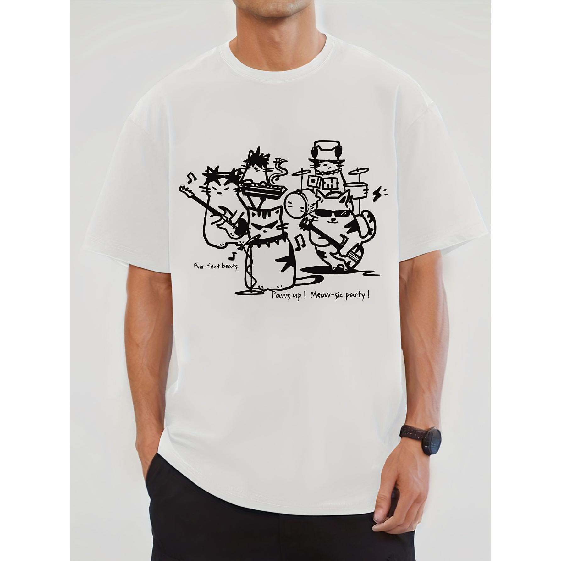 Musical Tops Featuring "Cats Playing Music" Graphic Design Print ...