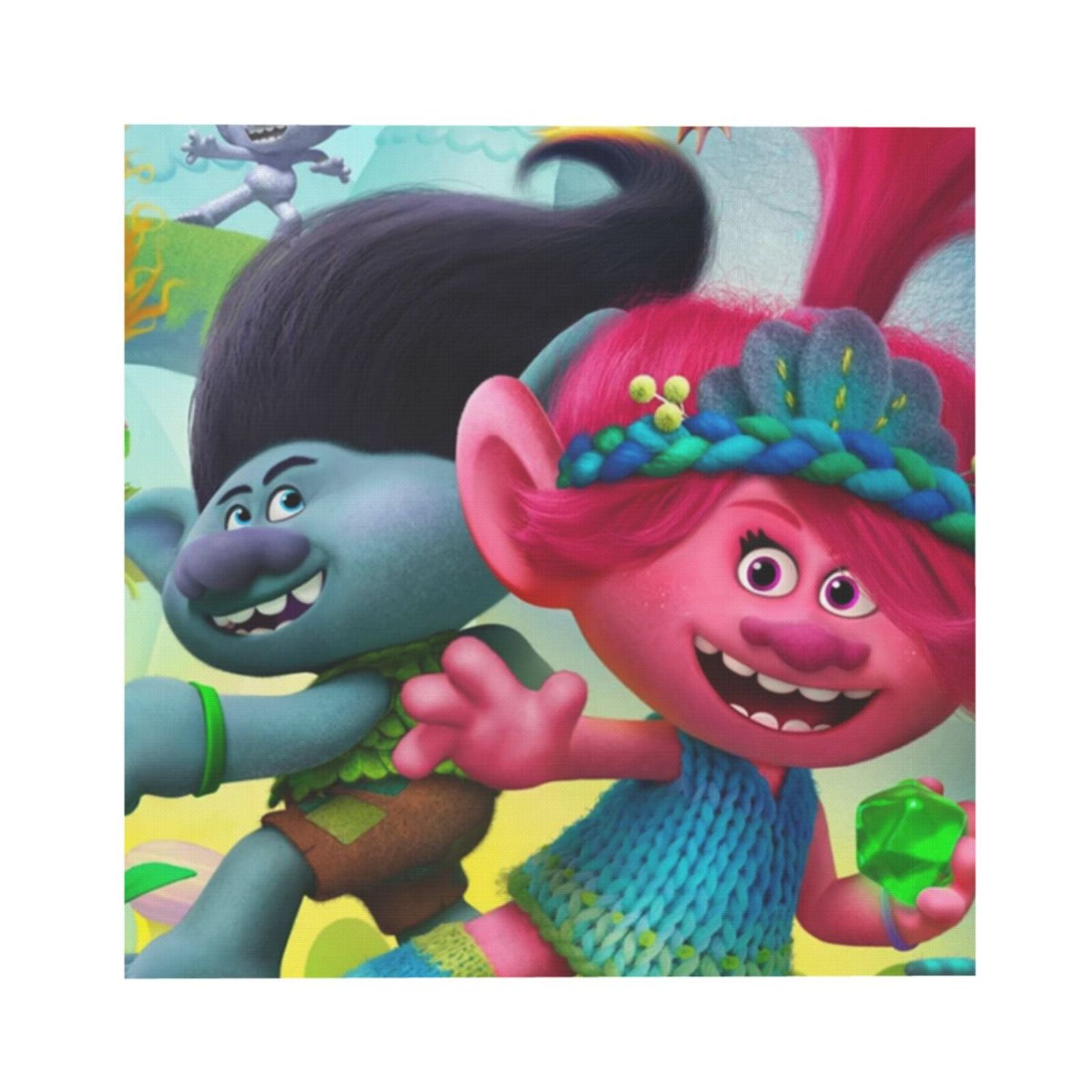 Musical Trolls World Tour Movie Canvas Decorative Poster Square Unframe ...