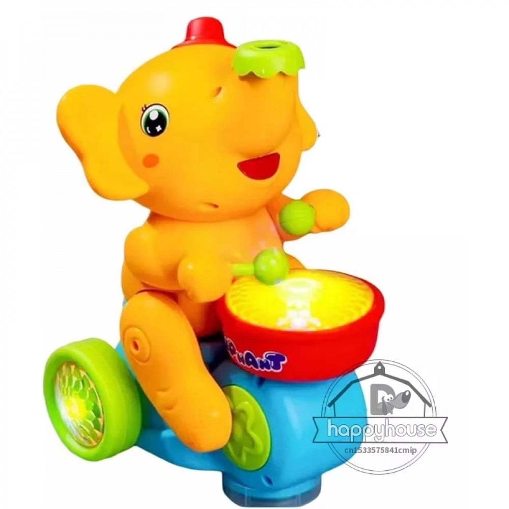 Musical Walking Elephant Drummer Toys for Kid Musical Toy with LED ...