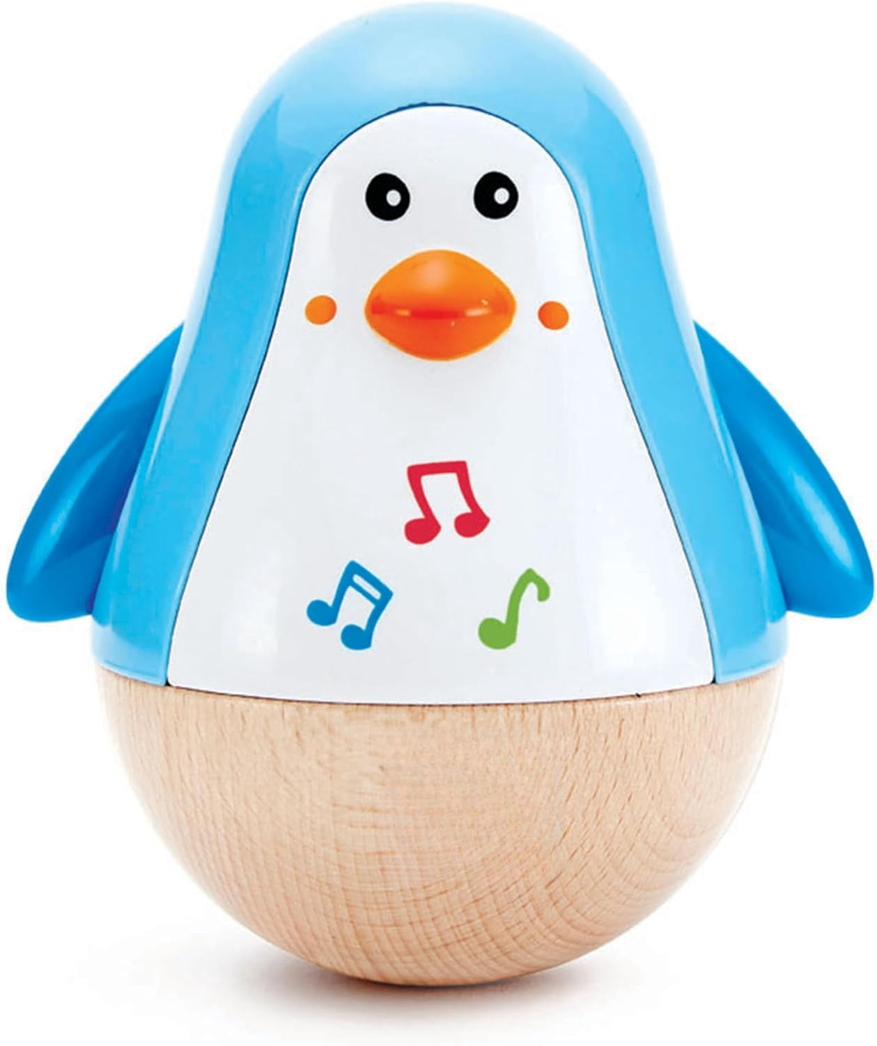 Musical Wobbling Penguin Toy for Babies 6M+ - Colorful Roly-Poly with ...