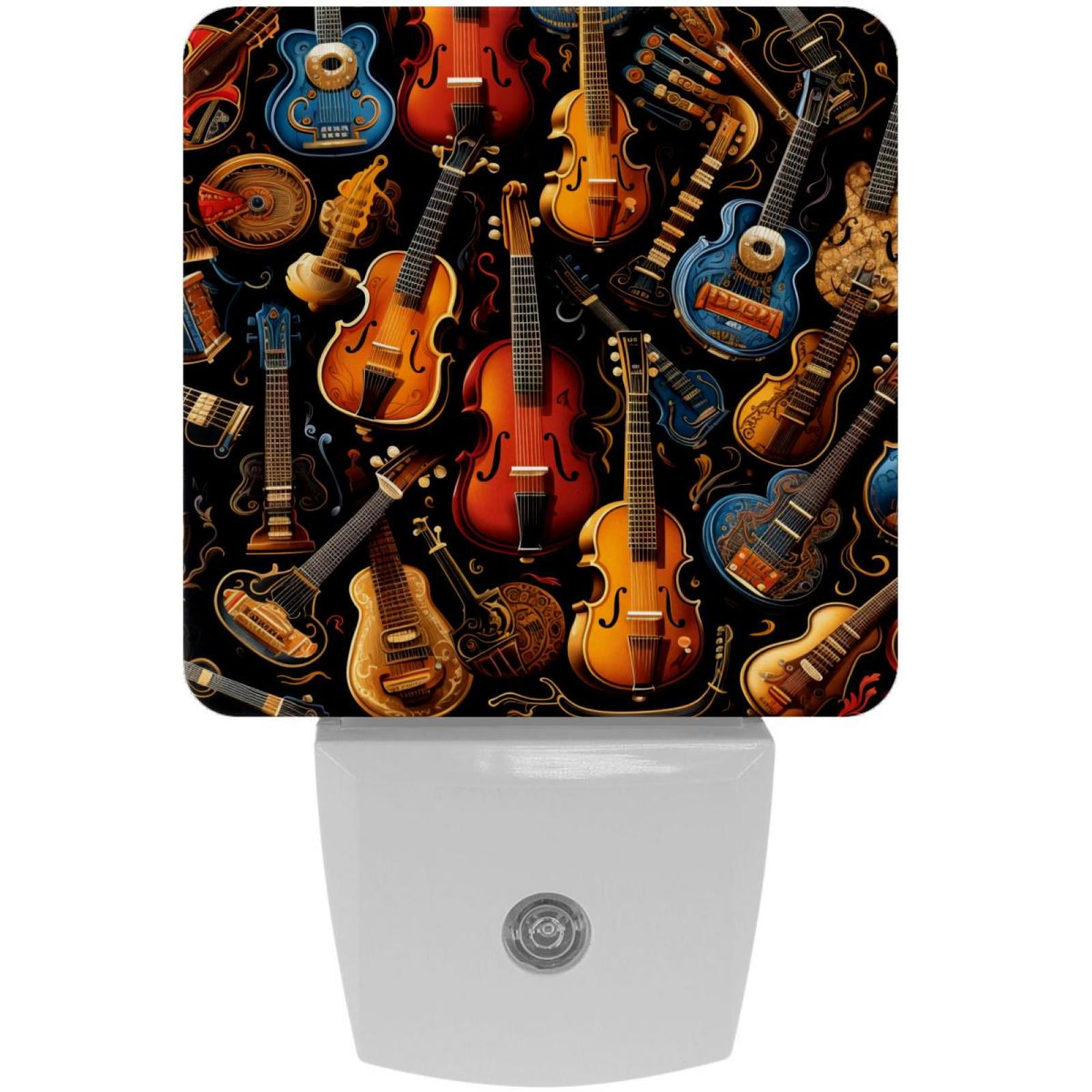 Musical instrument LED Square Night Lights for Bedroom and Living Room ...