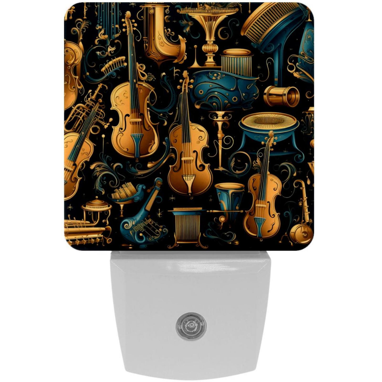 Musical instrument LED Square Night Lights - Energy Efficient Bedside ...