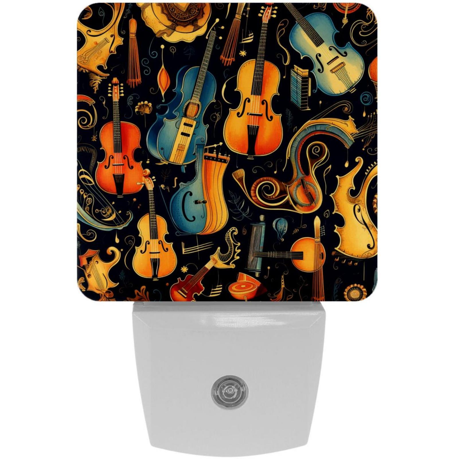 Musical instrument LED Square Night Lights - Modern Design, Soft Glow ...