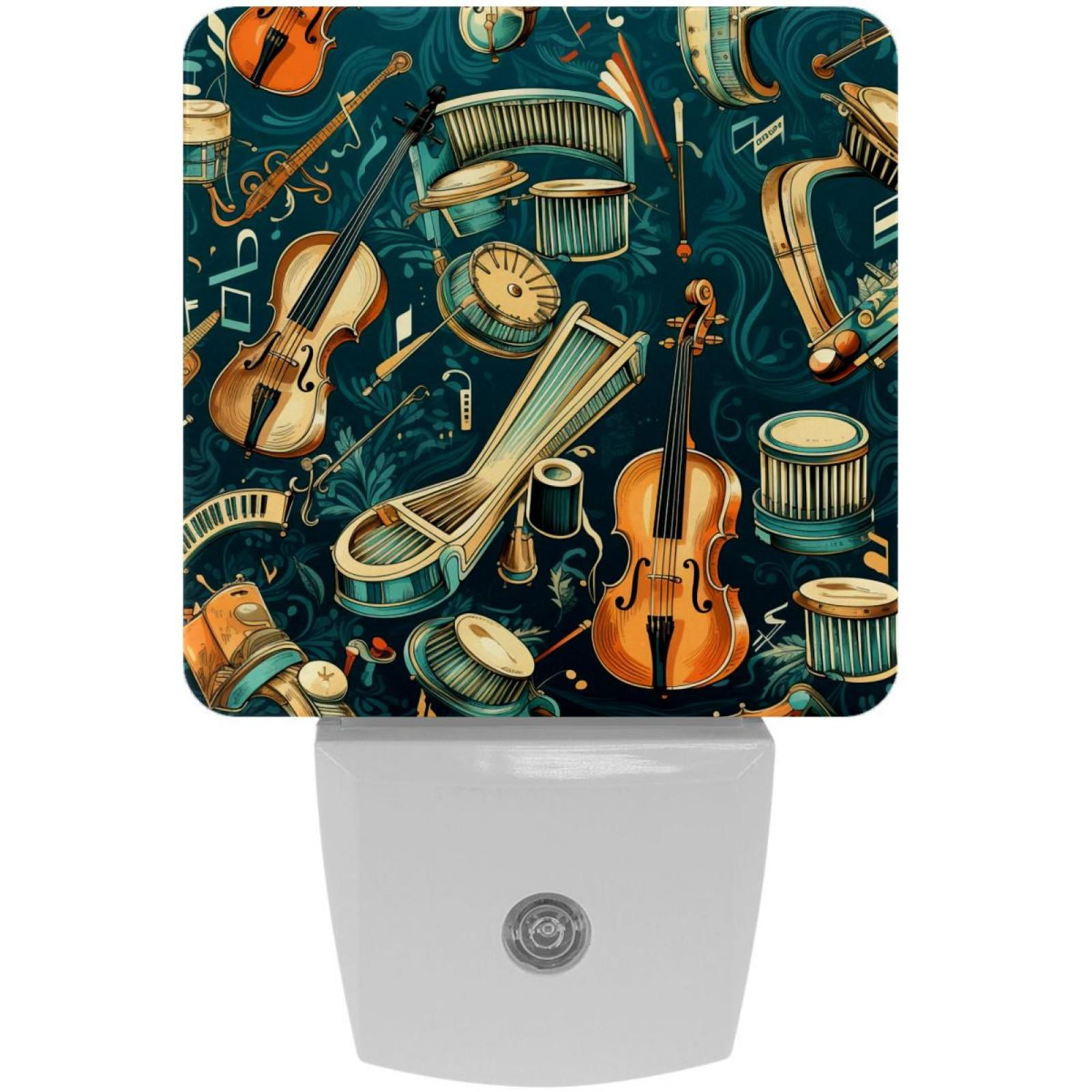 Musical instrument LED Square Night Lights - Modern and Versatile Plug ...