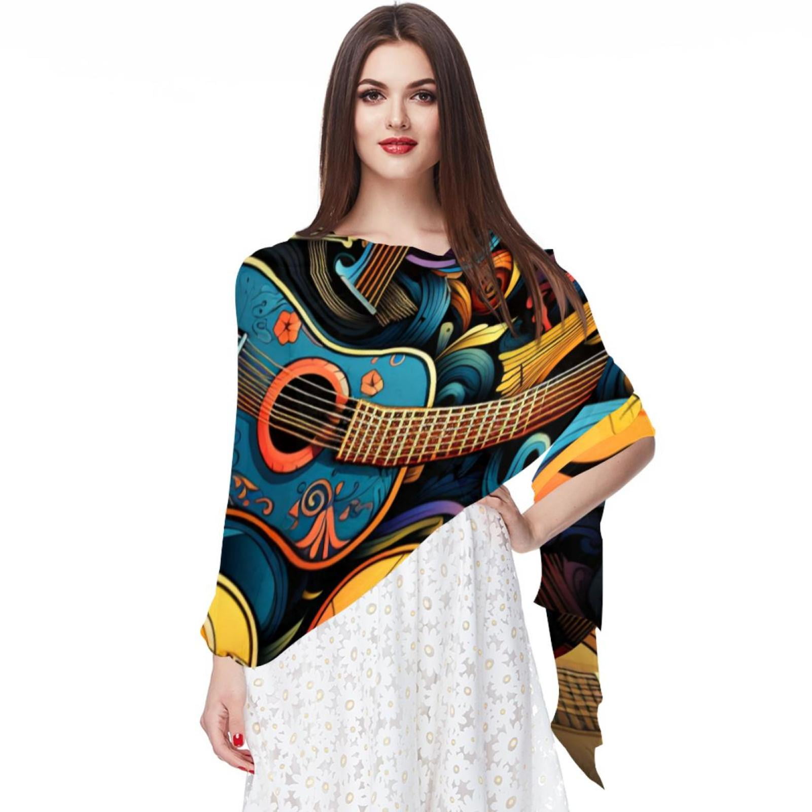 Musical instrument Light and Breathable Chiffon Yarn Silk scarf for ...