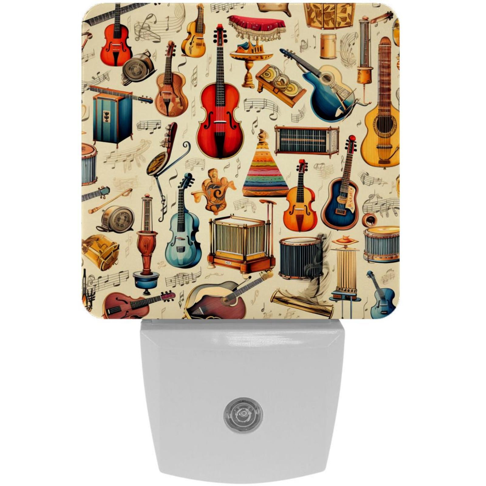 Musical instrument Square LED Night Lights - Small, Portable Lighting ...