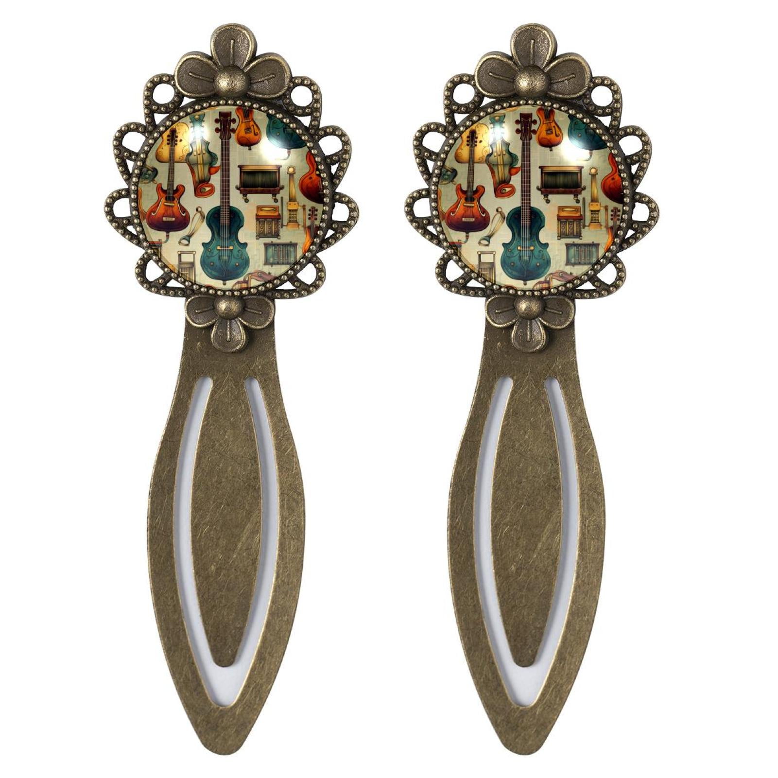 Musical instrument Vintage Copper-Colored Lace Bookmarks Set of 2 ...