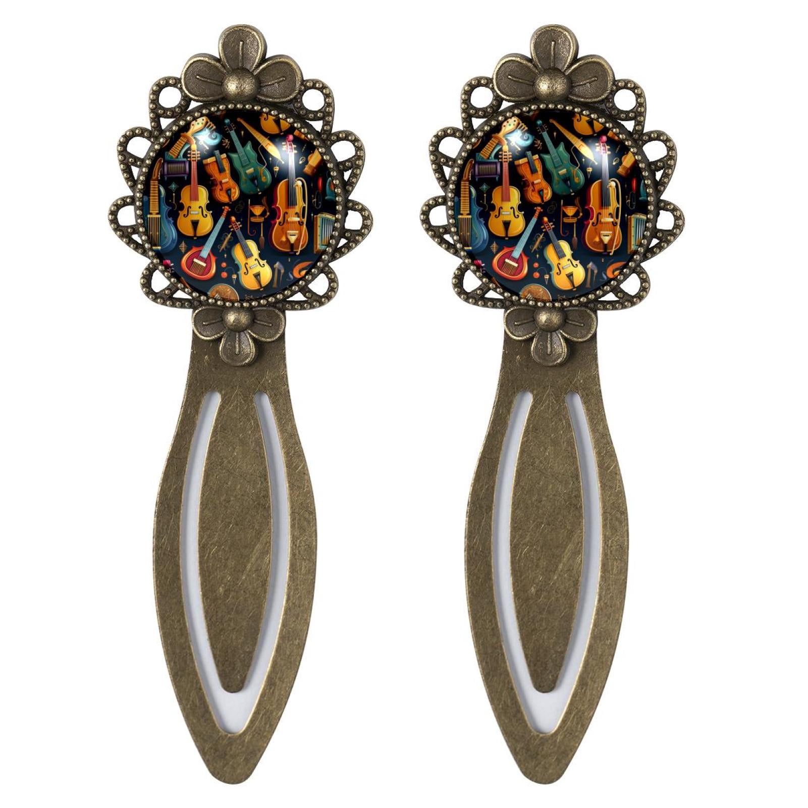 Musical instrument Vintage Copper-Colored Lace Bookmarks: Stainless ...