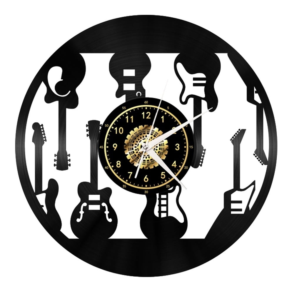 Musical instrument Vinyl Record Wall Clock Unique Gifts for Men Women ...