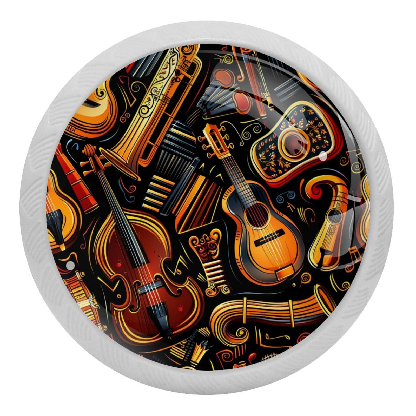 Musical instruments Fluorescent Drawer Pulls: Round 4-Pack - Glow-in ...