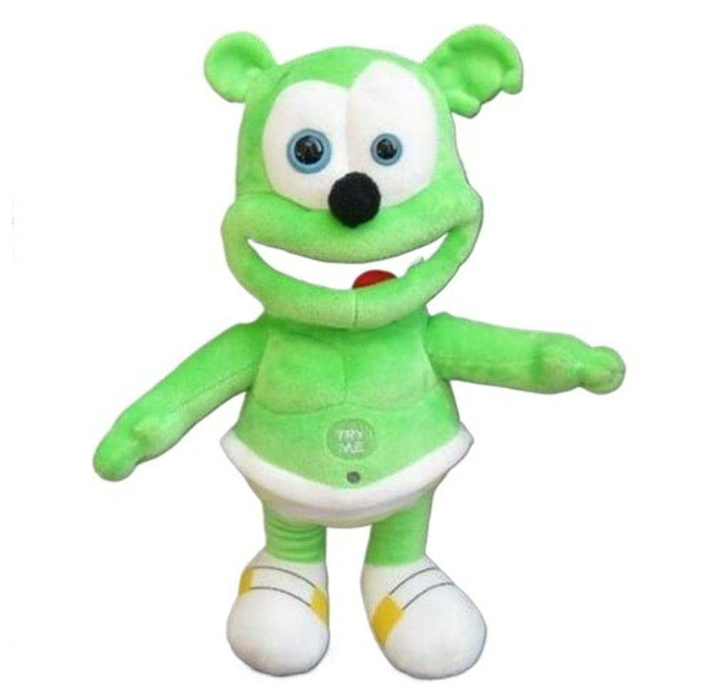 Musical rubber bear green bear sound plush toy doll - Walmart.com