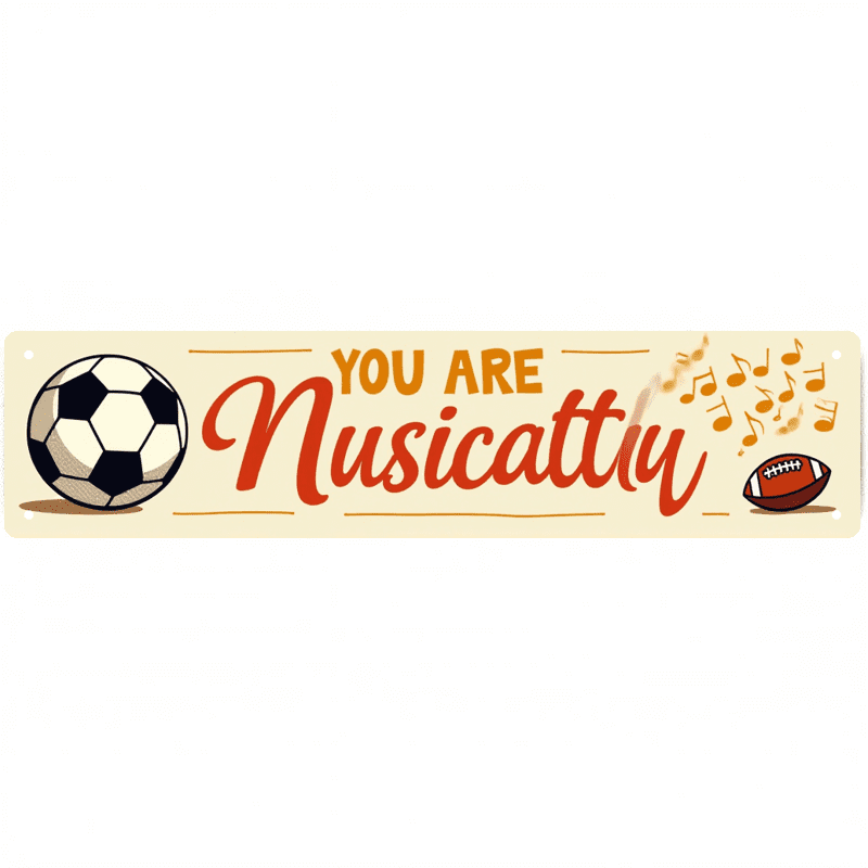 Musically Inclined Tin Sign - 16x4 Inch - Perfect for Music Room ...