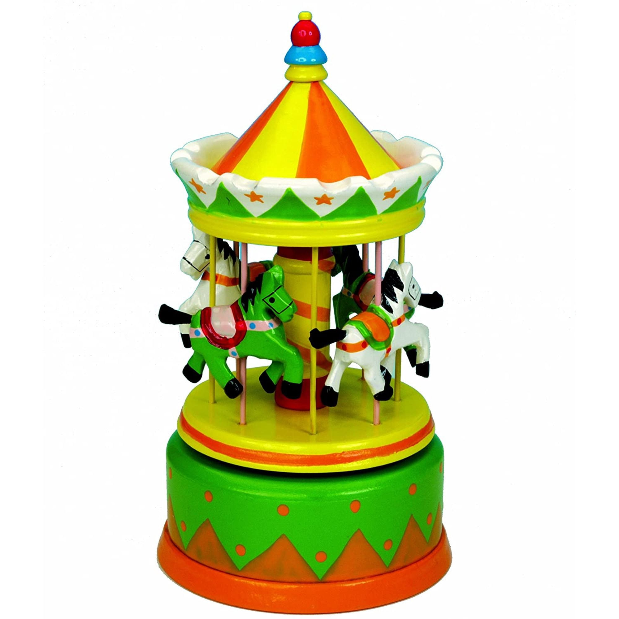 Musicbox Kingdom Carousel Made Of Wood, Turns To The Melody Brother ...