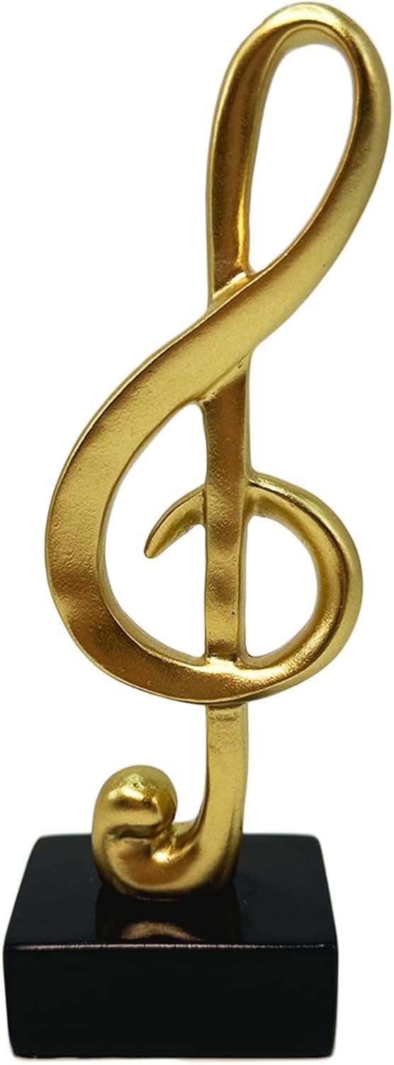 Musiccal Note Statues, Gold Music Note Ornaments, Music Note Sculpture ...