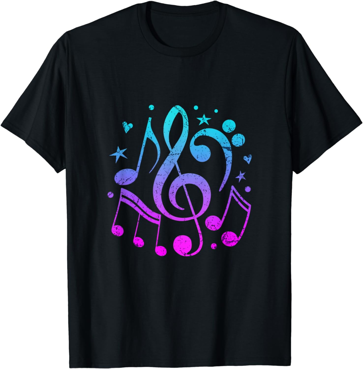 Musician Design Clef Treble Clef Music Notes T-Shirt - Walmart.com