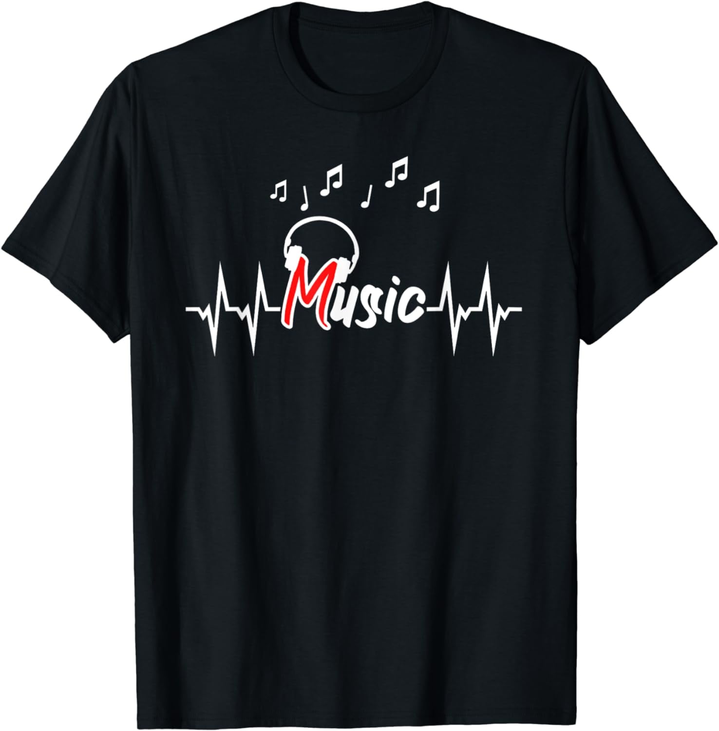 Musician Gift Musical Instrument Music Notes Treble Clef T-Shirt ...