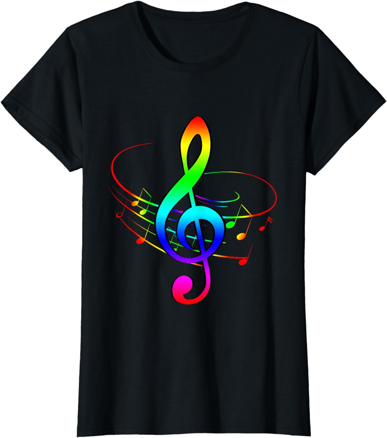 Musician Music Notes Treble Clef Gift Music T-Shirt - Walmart.com
