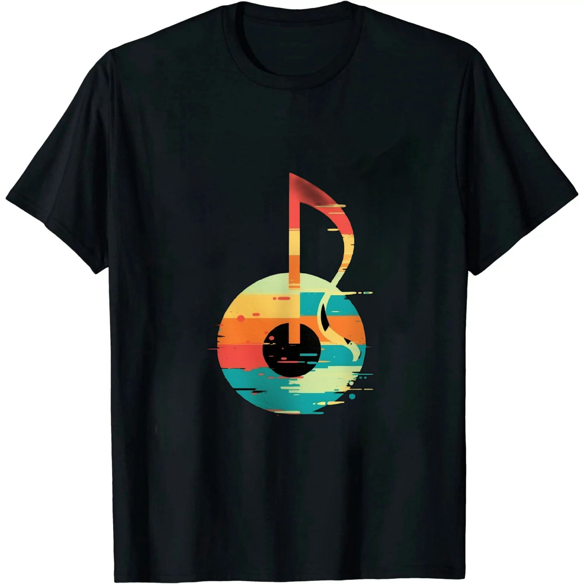 Musician Retro Musical Notes T-Shirt - Walmart.com