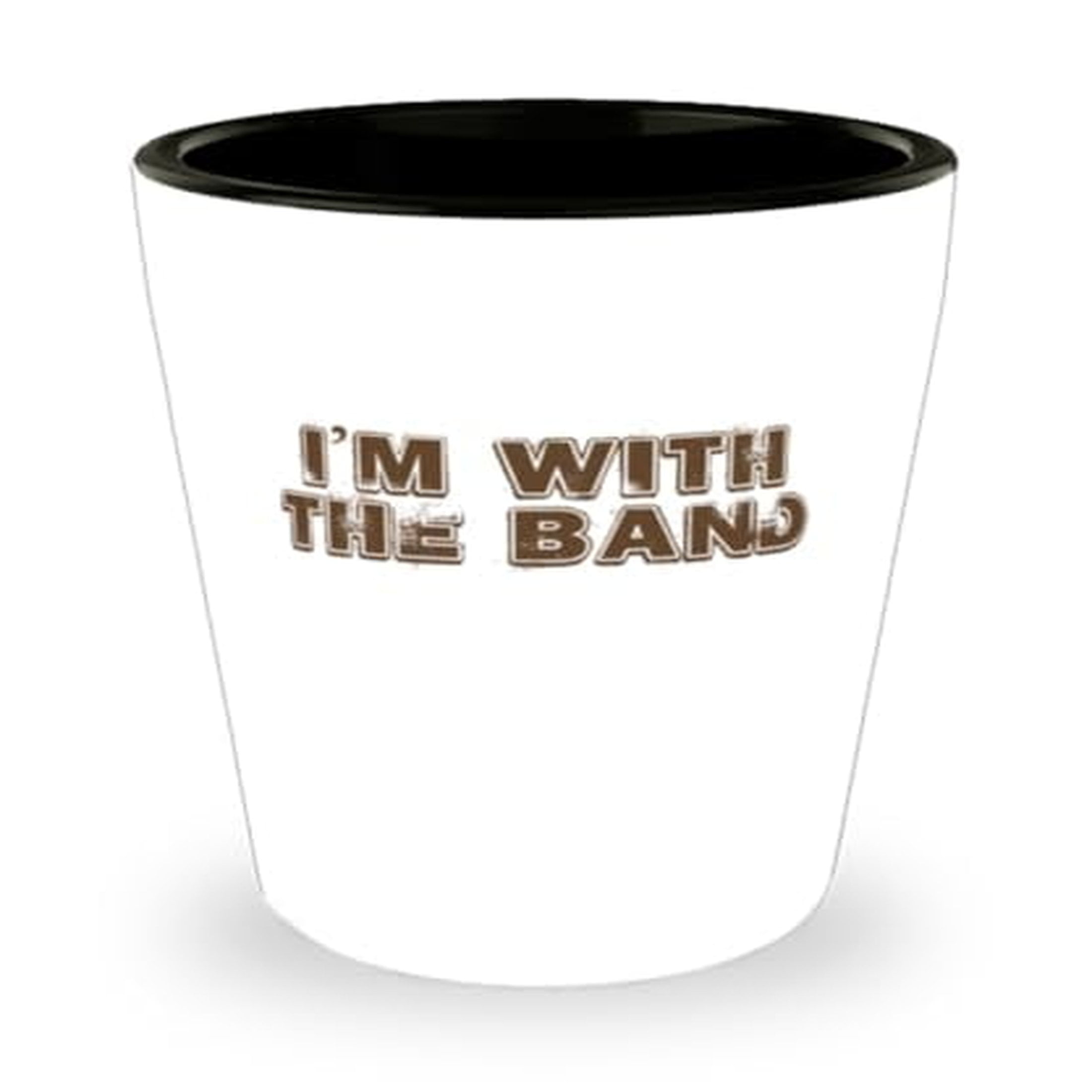Musician Shot Glass, I'M With The Band, Groupie Gift, Mini Glassware, 1 ...