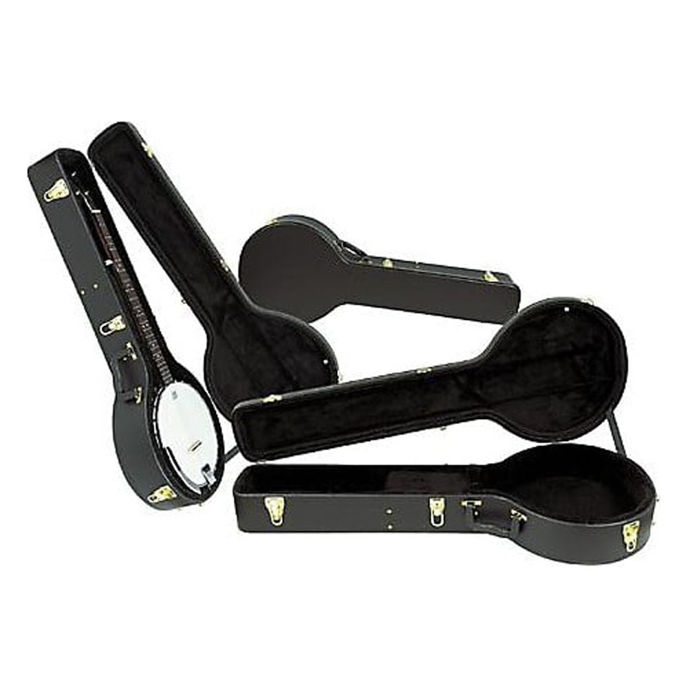 Musician's Gear Deluxe Hardshell Case for 4 & 5 String Banjos with ...