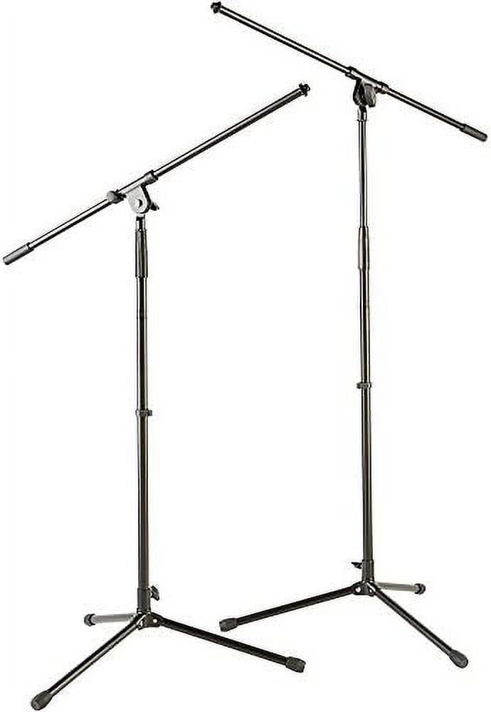 Musician's Gear Tripod Mic Stand with Fixed Boom (2-Pack) - Walmart.com
