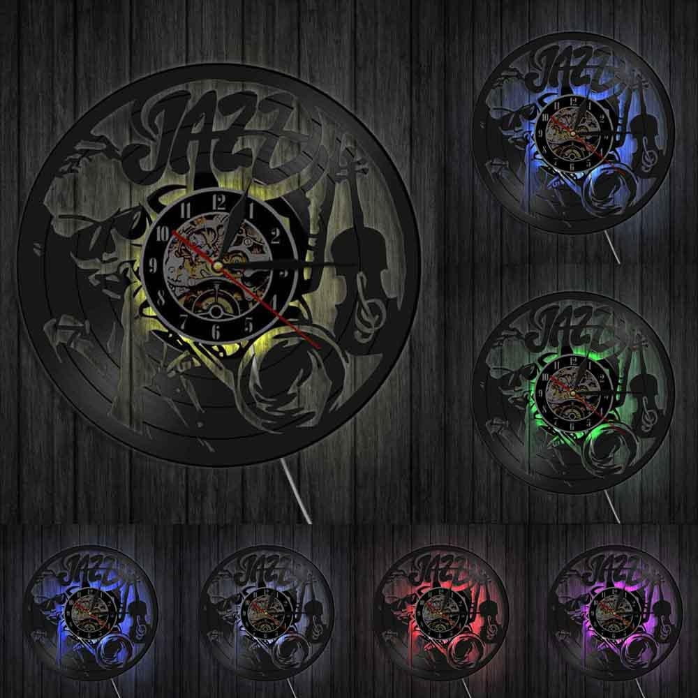 Musicians Jazz Music Legend Wall Clock Cello Trumpet Horn Classical ...