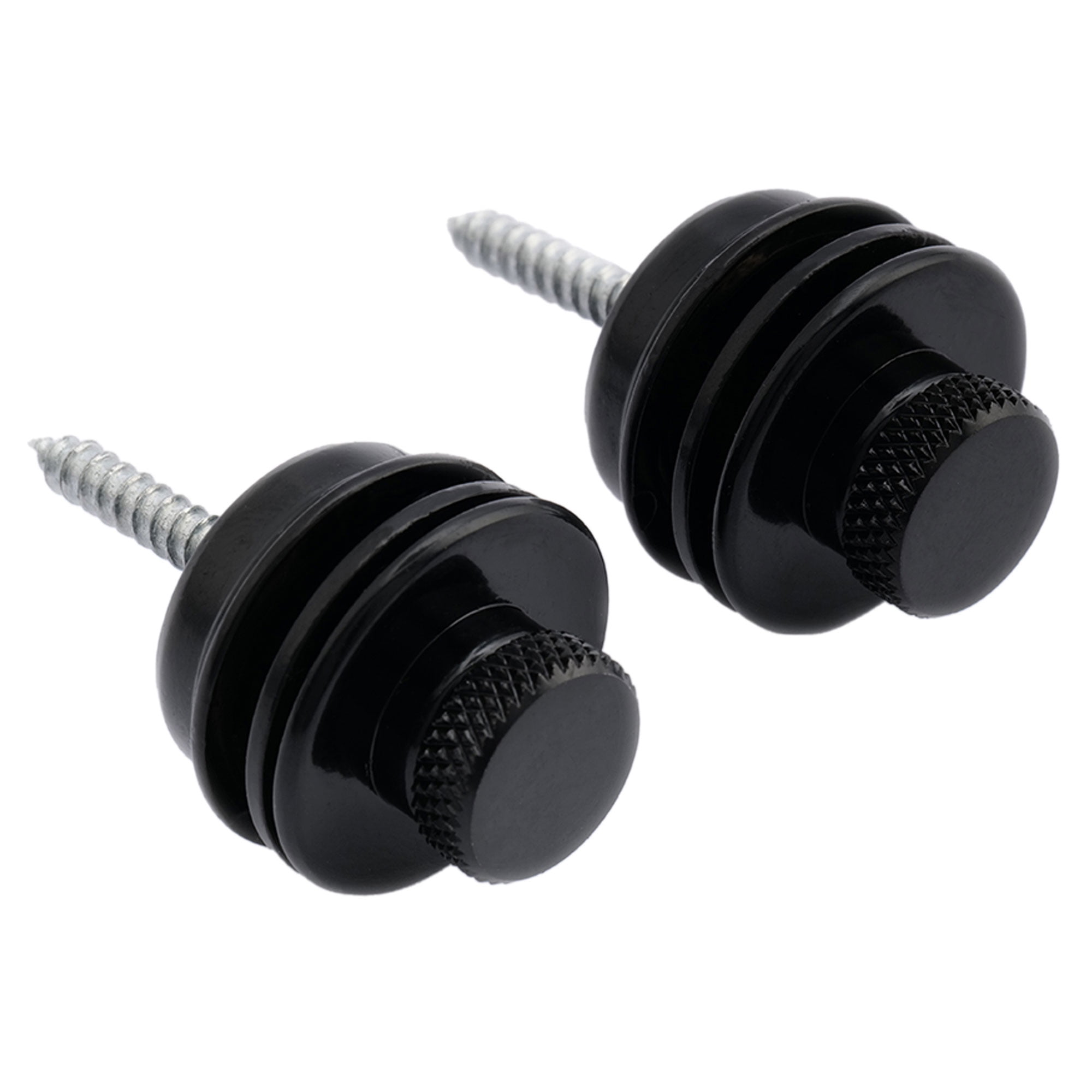 Musiclily Basic Metal Flat Head Guitar Locking Strap Locks and Buttons ...