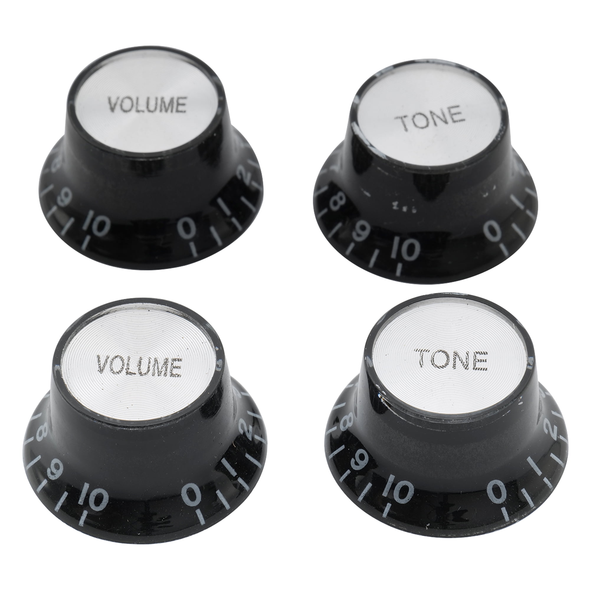 Musiclily Basic Metric Coarse 18-Spline Top Hat Bell Knobs Tone Volume ...