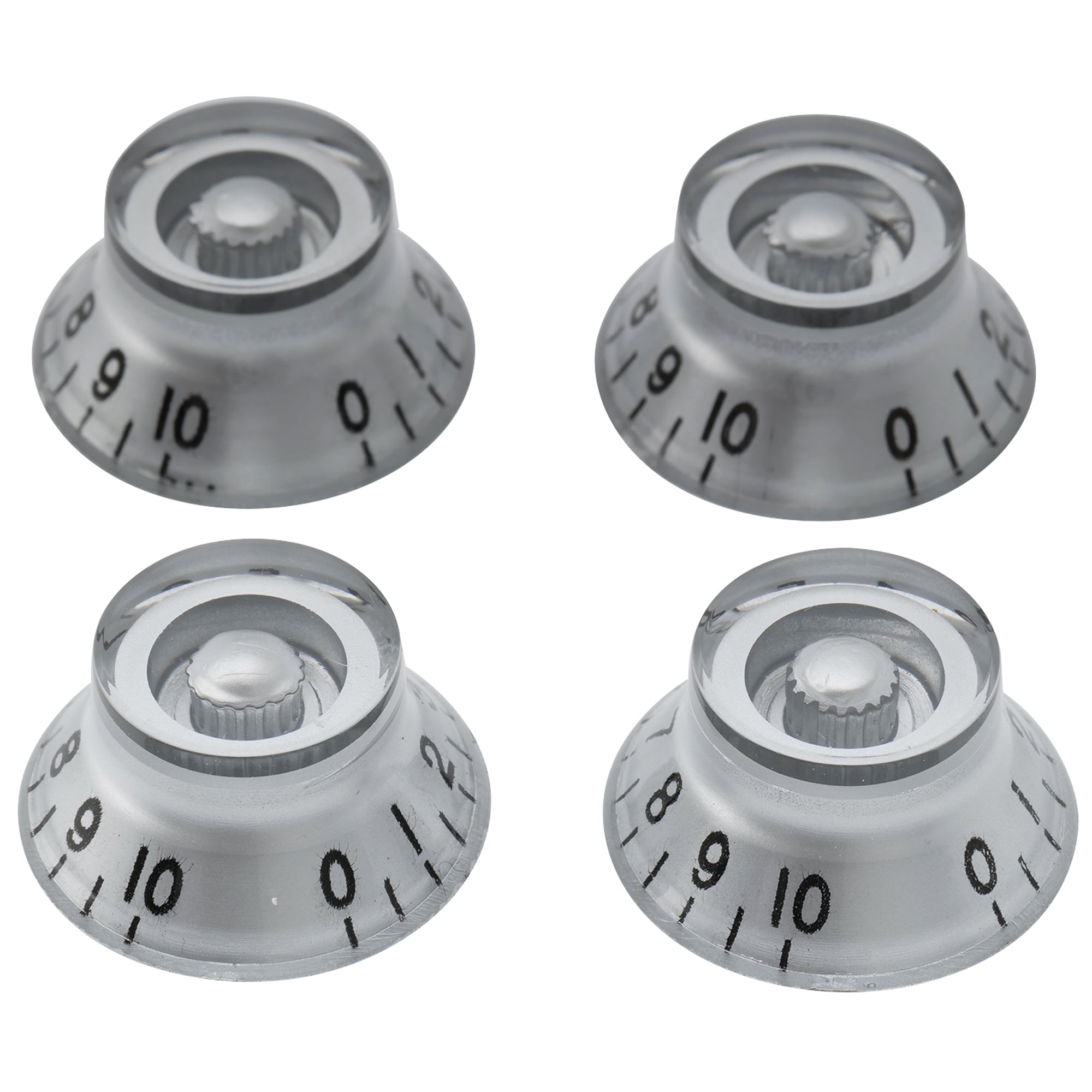 Musiclily Basic Metric Coarse 18-Spline Top Hat Bell Knobs Tone Volume Control Knobs for ...