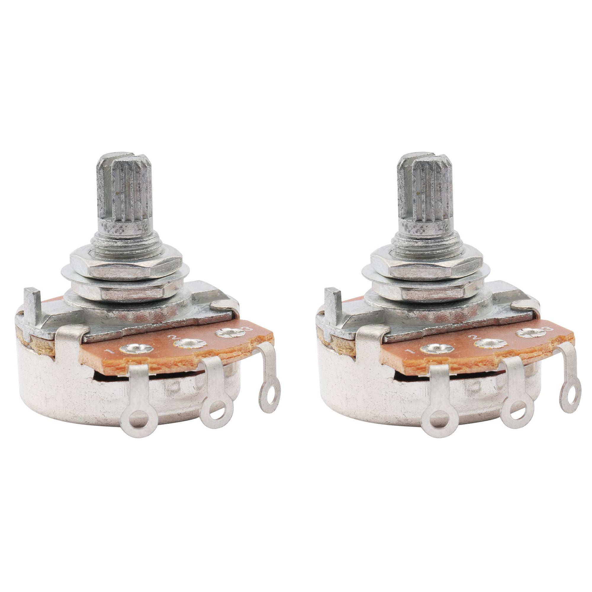 Musiclily Basic A500K Metric Coarse 18-Spline Split Short Shaft Pots ...