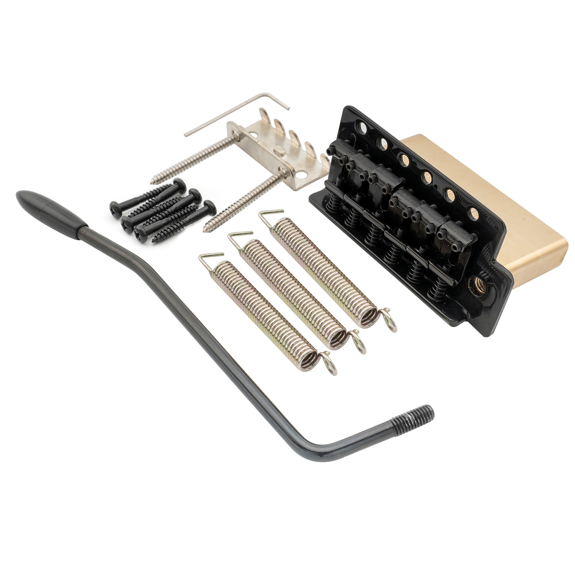 Musiclily Pro 52.5mm 6-Screw Vintage Style Steel Bent Saddles Guitar ...