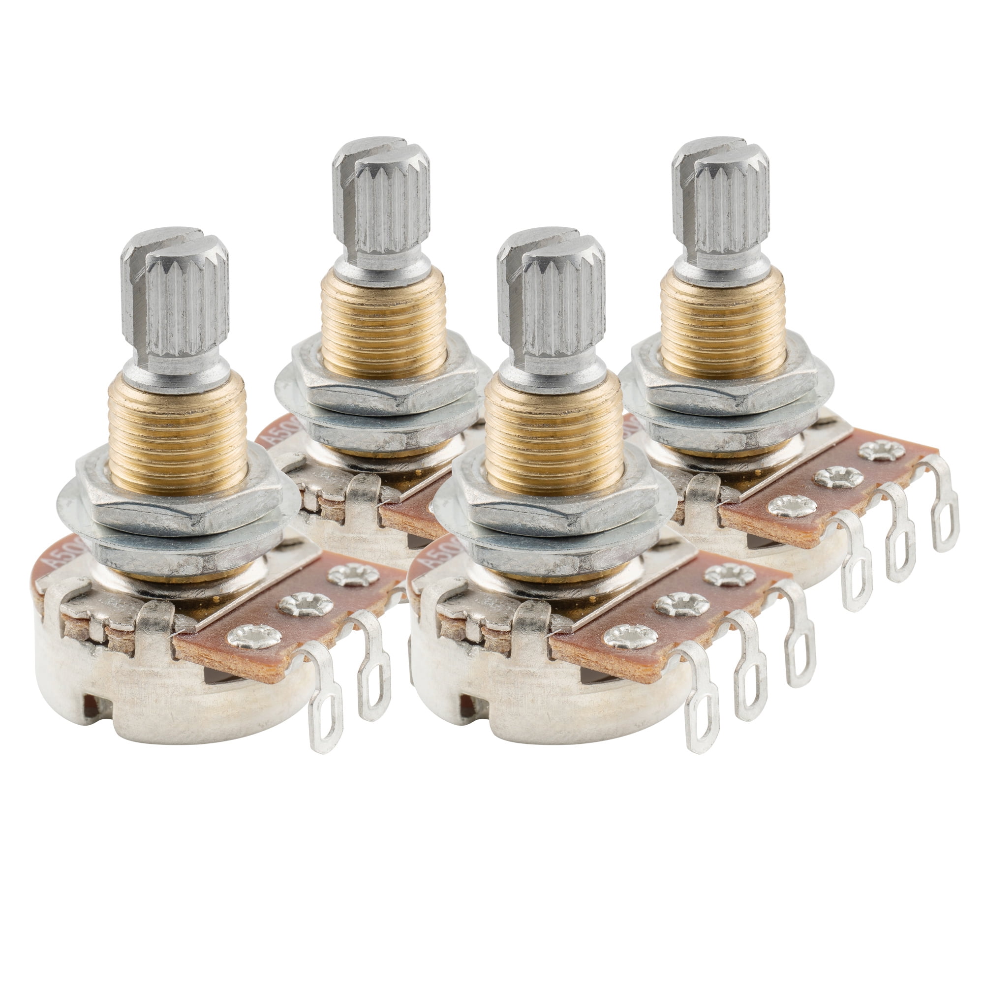 Musiclily Pro A500K Brass Thread Mini Metric Coarse 18-Spline Split ...