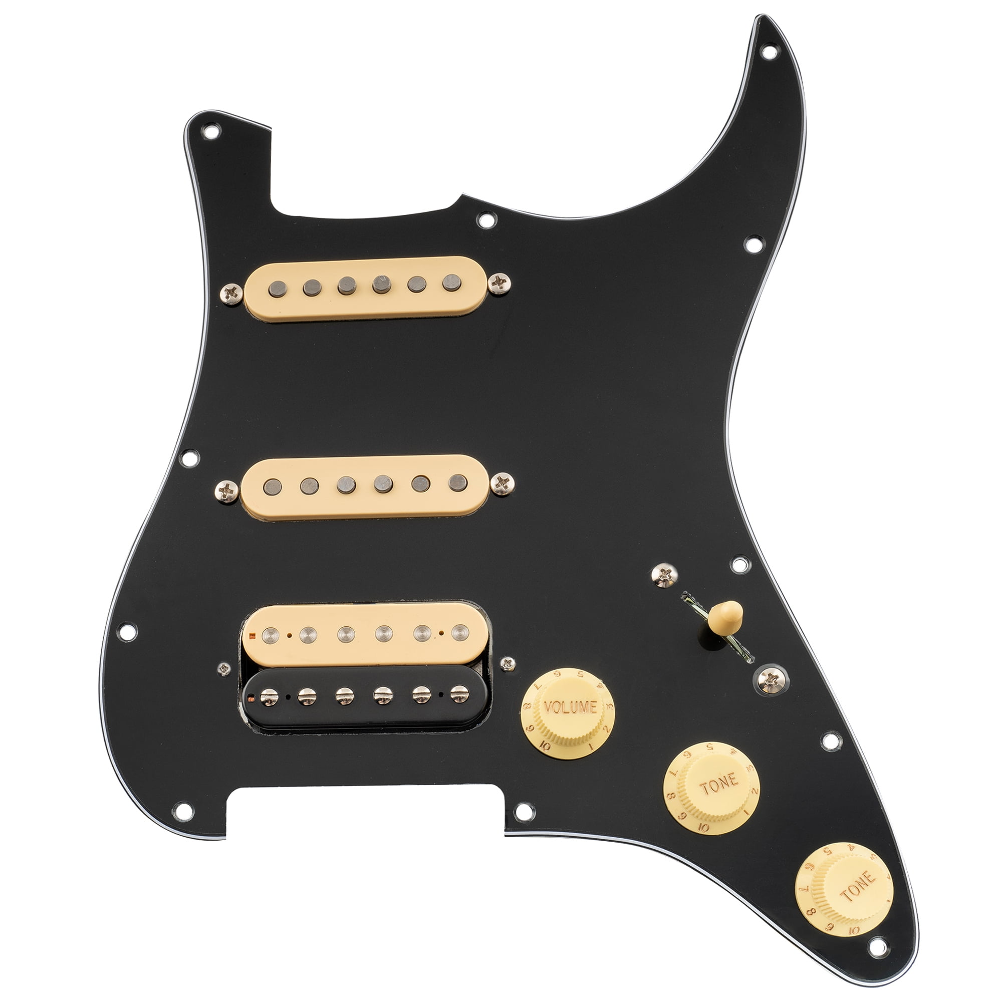 Musiclily Pro Auto-Split Pre-wired Standard HSS Pickguard with Artec ...