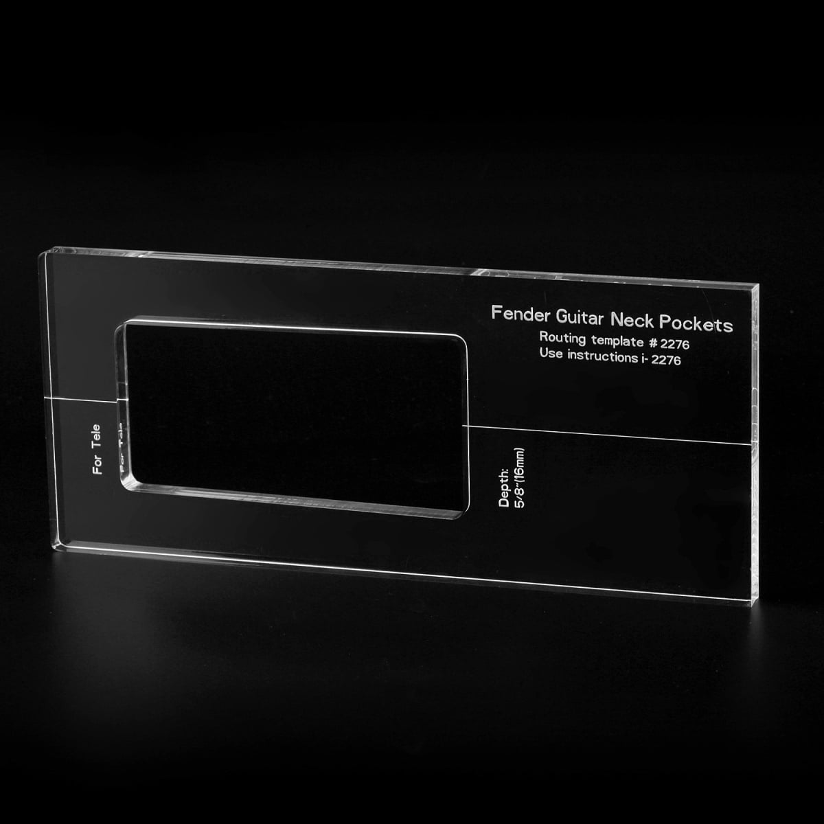 Musiclily Pro CNC Accurate Acrylic Guitar Neck Routing Templates for ...