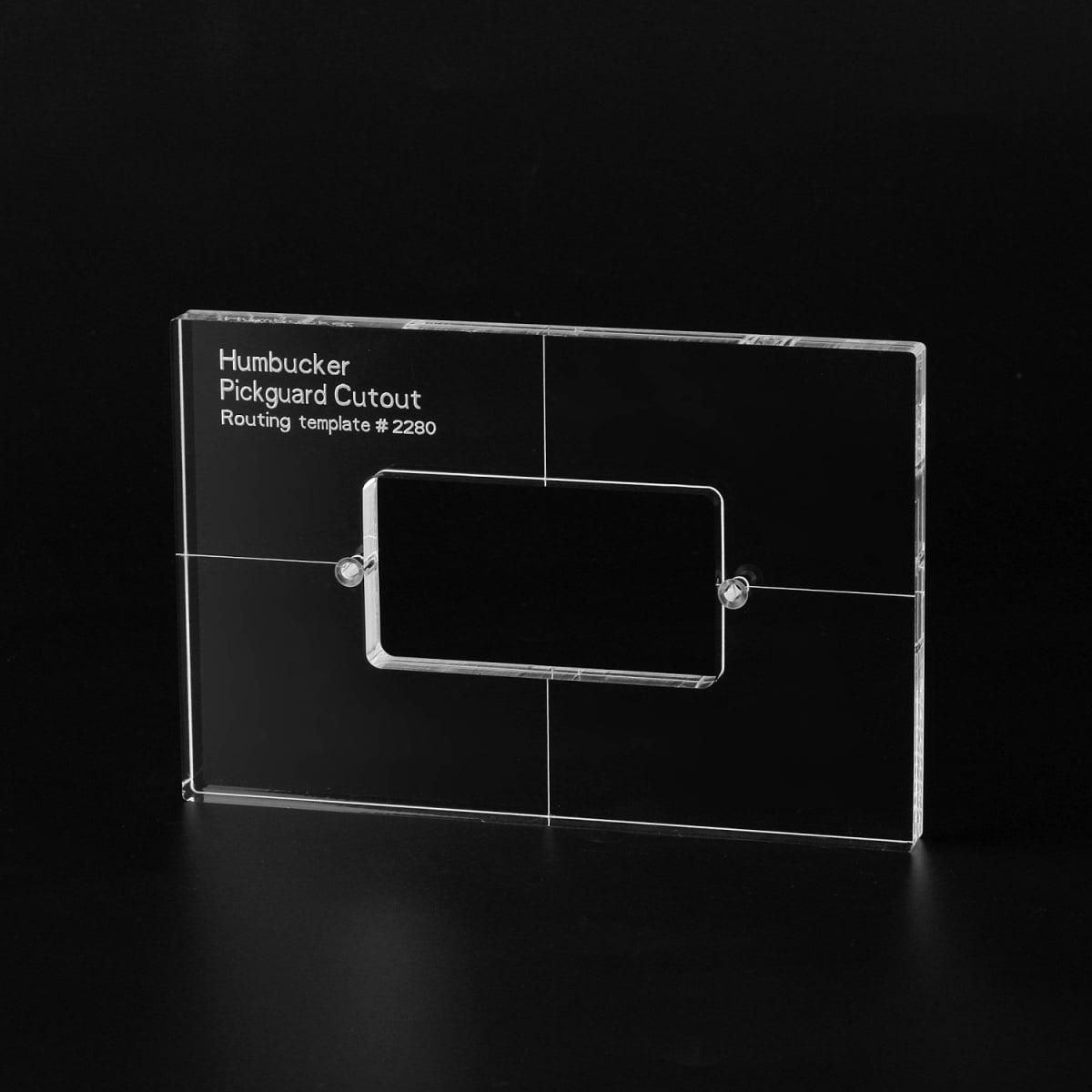 Musiclily Pro CNC Accurate Acrylic Open Style Humbucker Pickup Routing ...