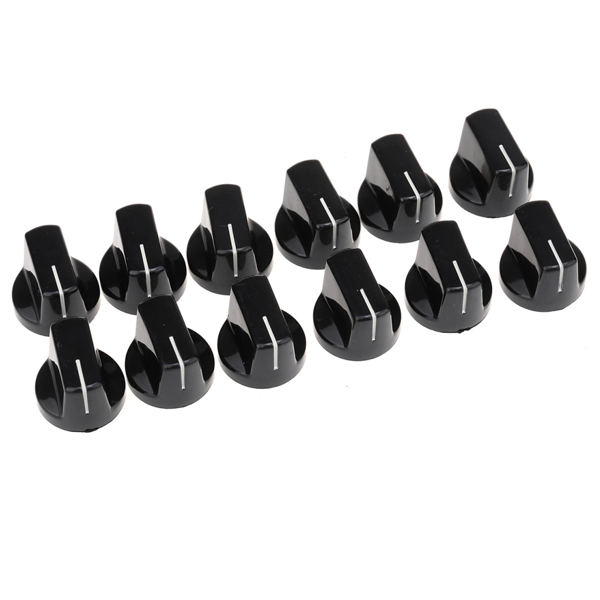 Musiclily Pro Coarse 18-Spline Plastic Knobs for Guitar Bass AMP Effect ...