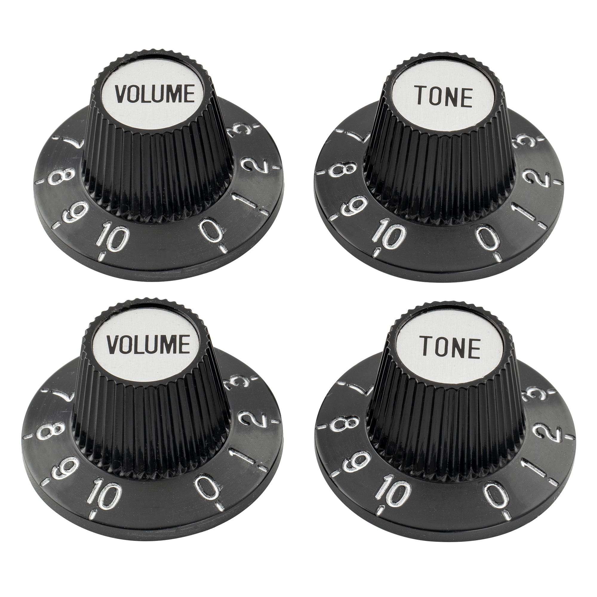 Musiclily Pro Fine 24 Splines Witch Hat Knobs Top Hat Knobs Tone Volume Control Knobs for ...