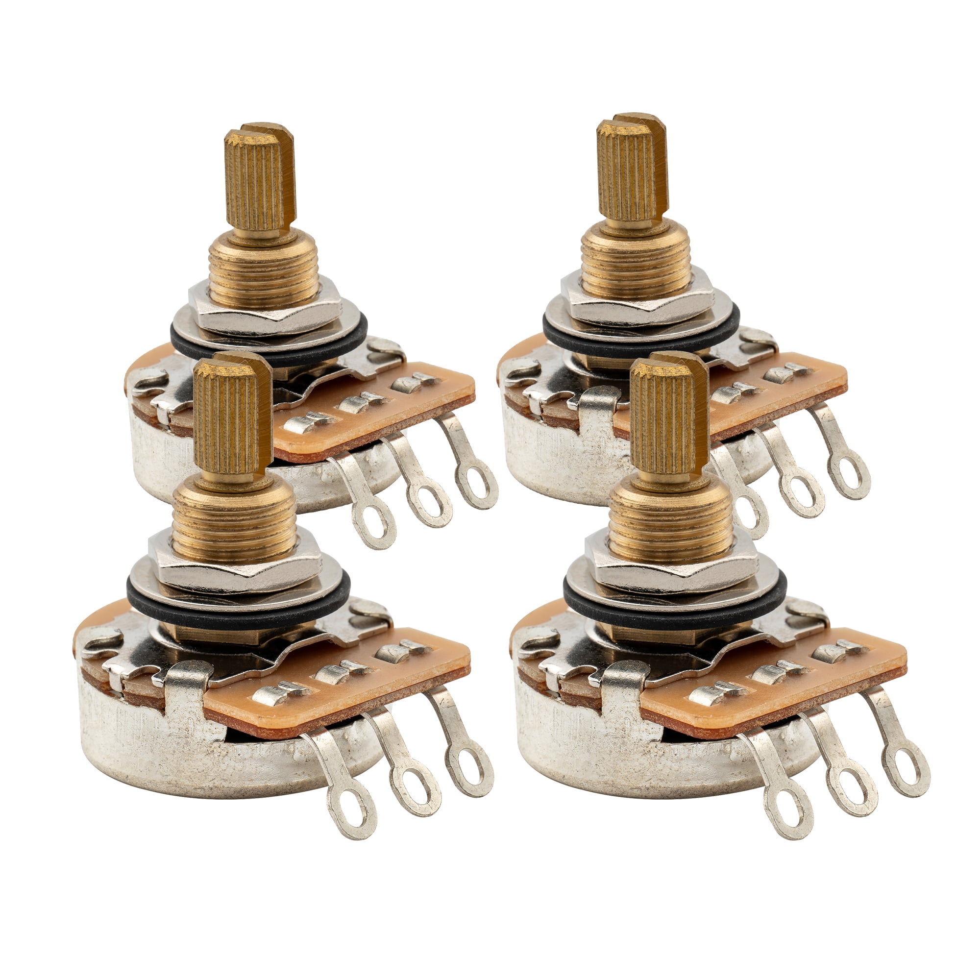 Musiclily Pro HD A500K Full Brass Inch Size Fine 24-Spline Split Shaft ...