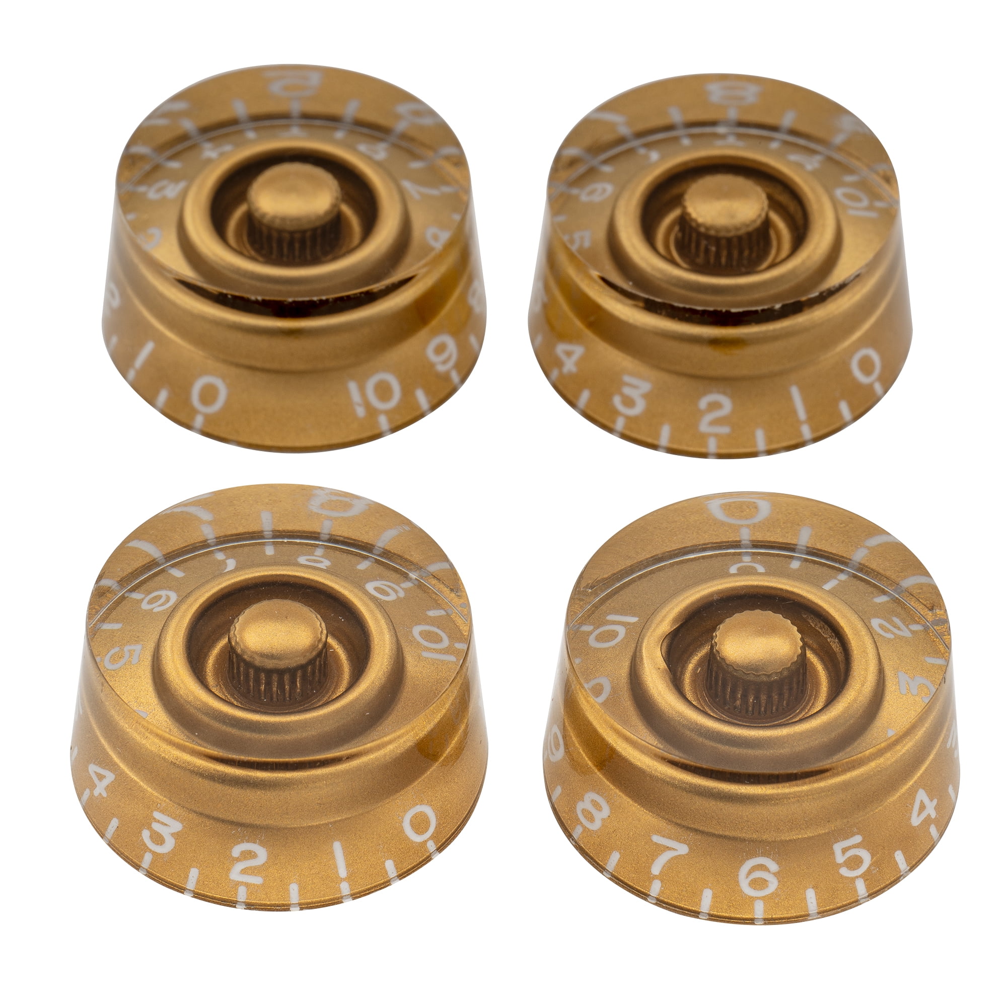 Musiclily Pro Left Handed Inch Size Fine 24-Spline Guitar Knobs Tone ...