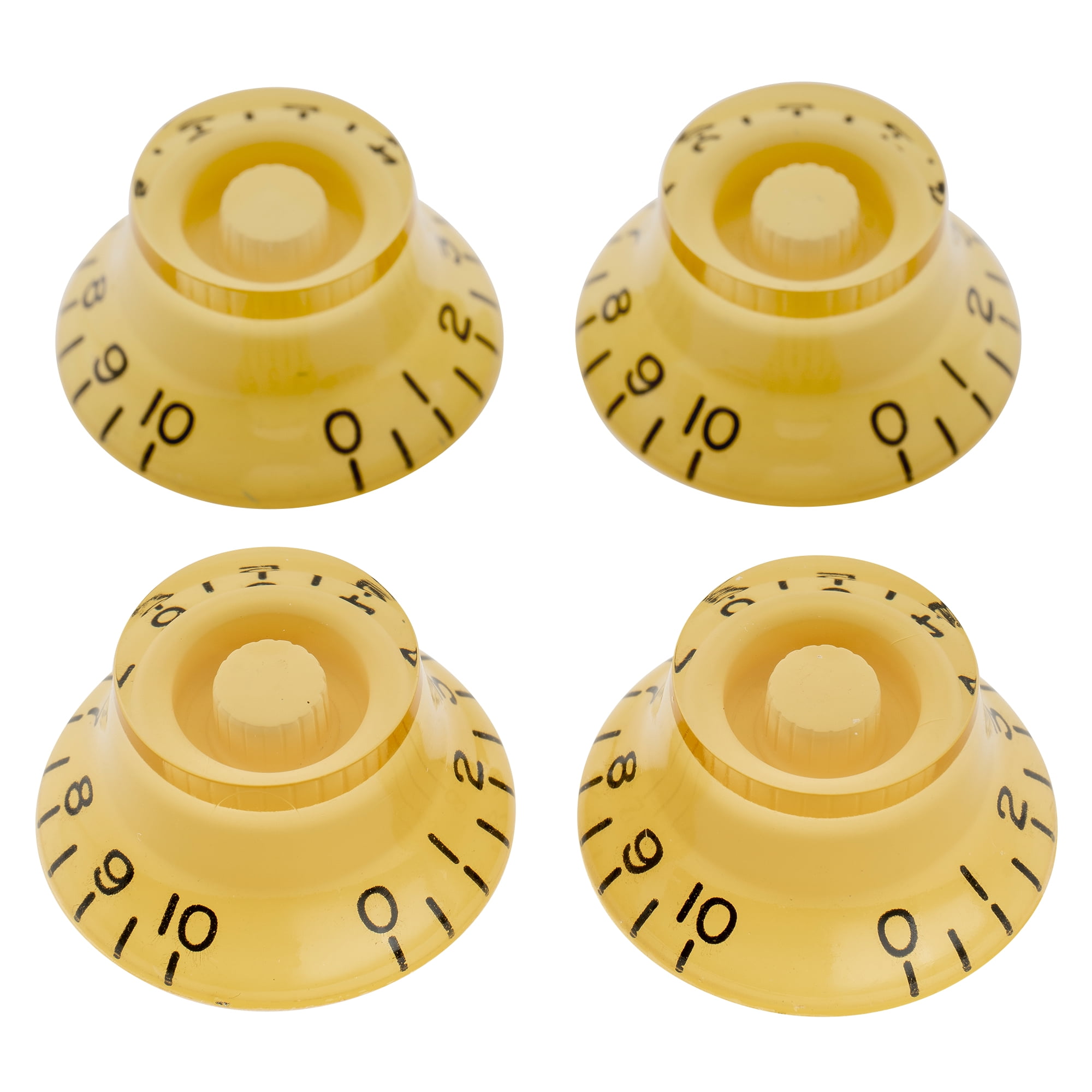 Musiclily Pro Metric Coarse 18-Spline Top Hat Bell Knobs Tone Volume Control Knobs for Epiphone ...
