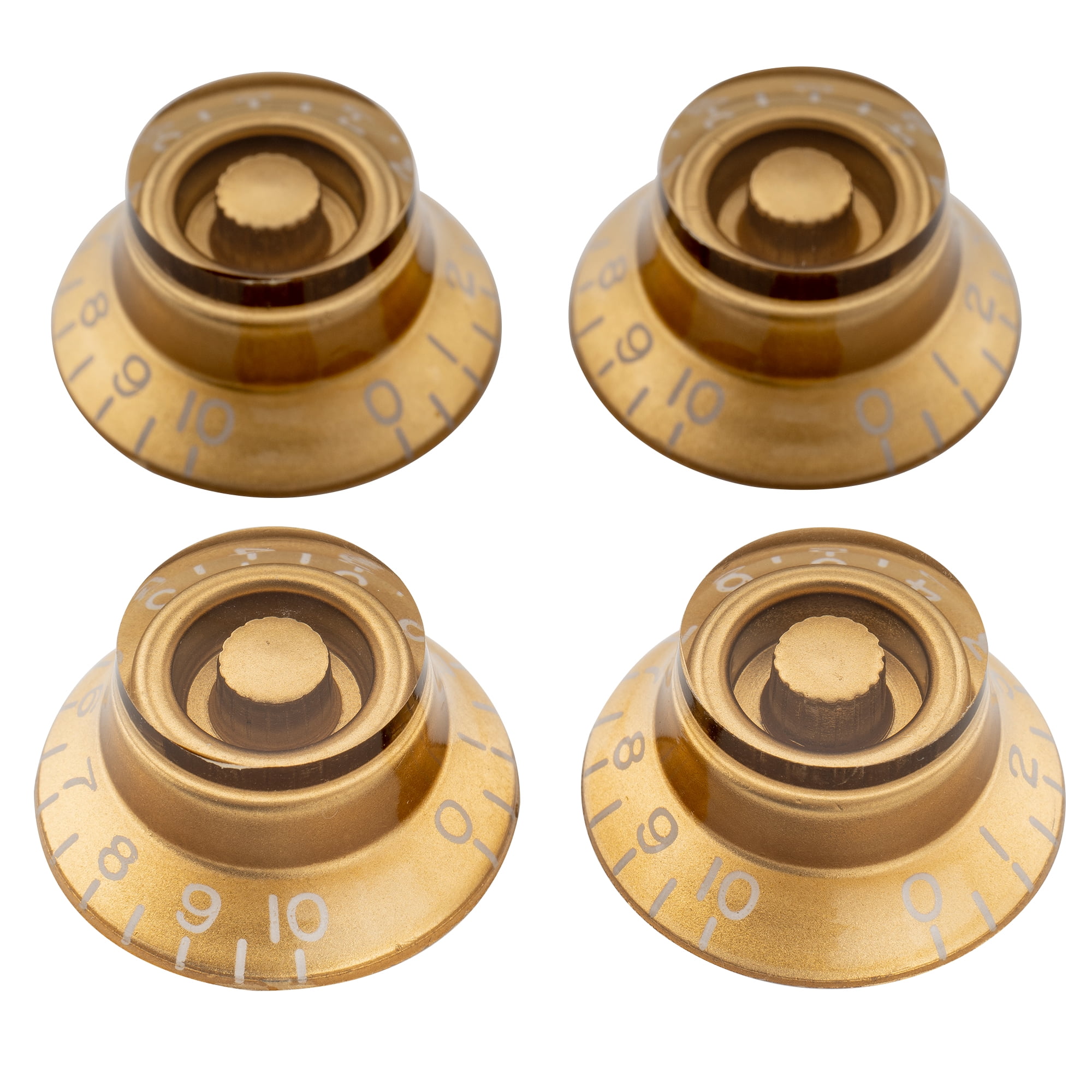 Musiclily Pro Metric Coarse 18-Spline Top Hat Bell Knobs Tone Volume ...