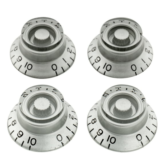 Musiclily Pro Metric Coarse 18-Spline Top Hat Bell Knobs Tone Volume Control Knobs for Epiphone ...