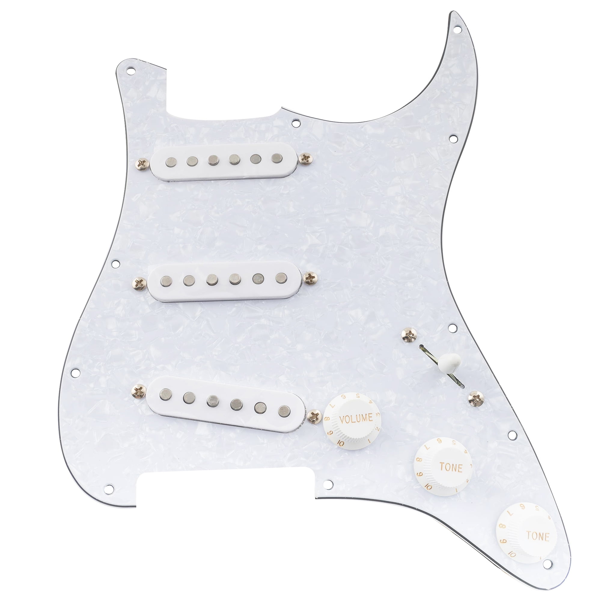 Musiclily Pro Pre-wired Standard SSS Pickguard with Artec Pickups ...
