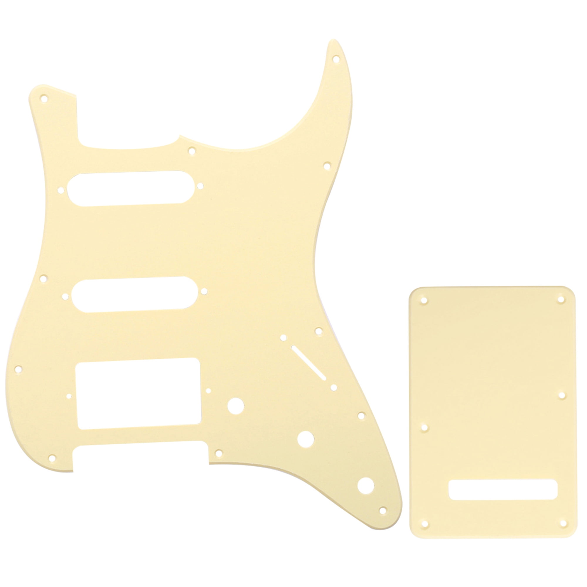 Musiclily Pro SSH 11 Hole Strat Guitar Pickguard and BackPlate Set for ...