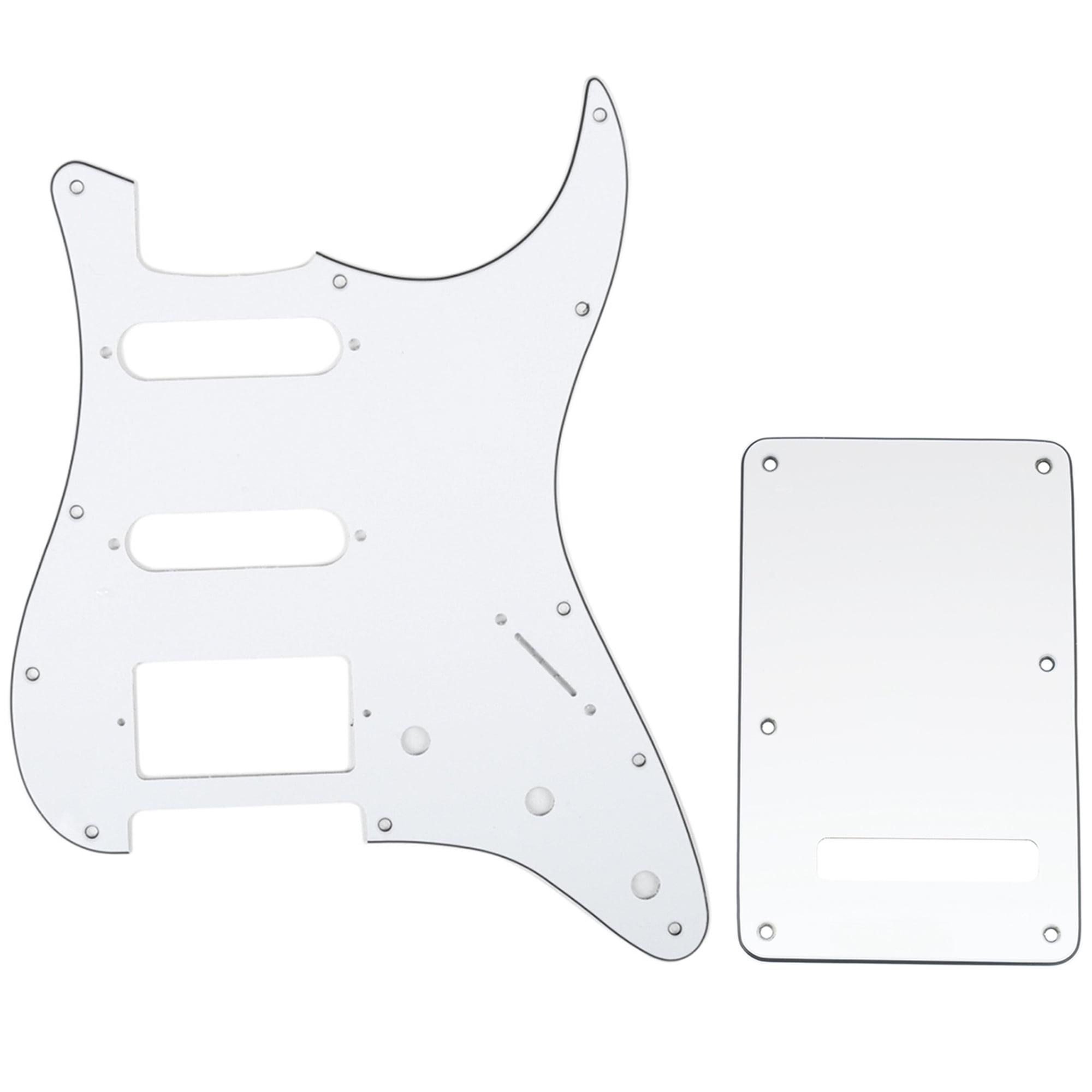 Musiclily Pro SSH 11 Hole Strat Guitar Pickguard and BackPlate Set for ...