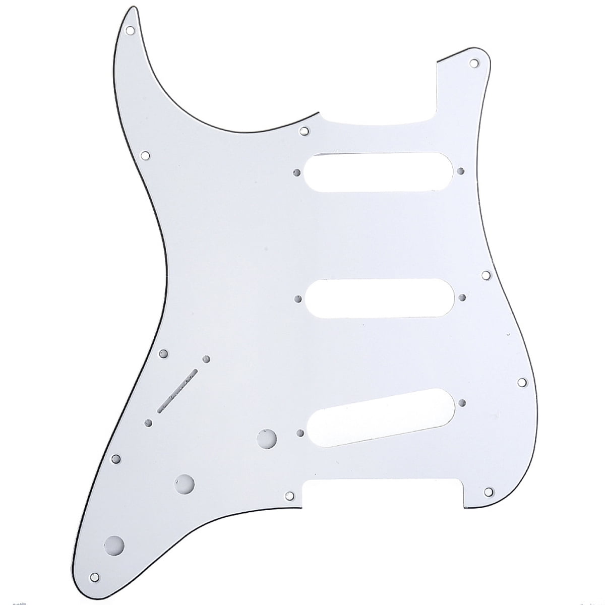 Musiclily Pro SSS 11 Hole Left Handed Strat Guitar Pickguard for Fender ...