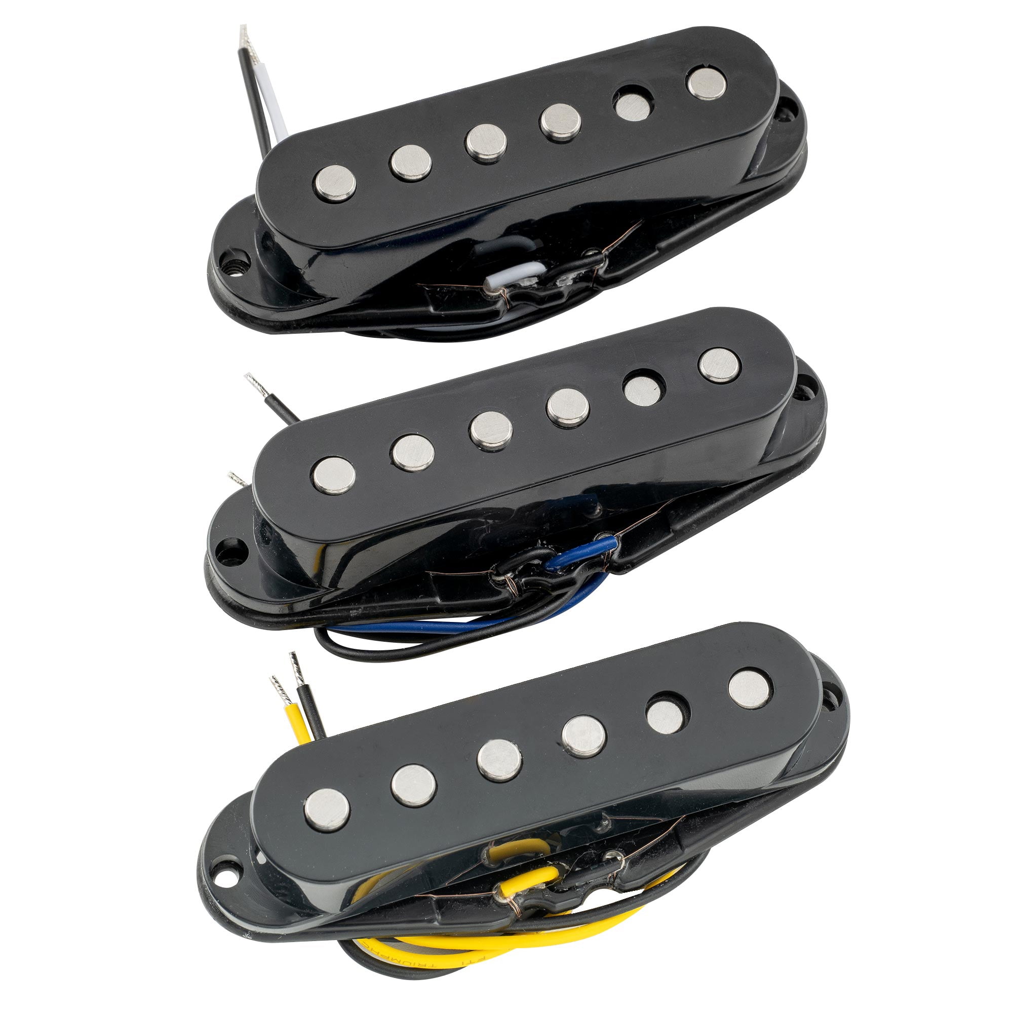 Musiclily Pro ST-60SE Staggered Alnico 5 Single Coil Neck Middle Bridge ...